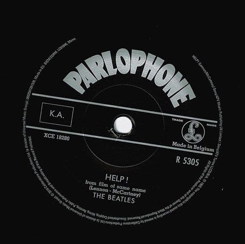 THE BEATLES Help Vinyl Record 7 Inch Parlophone 2019